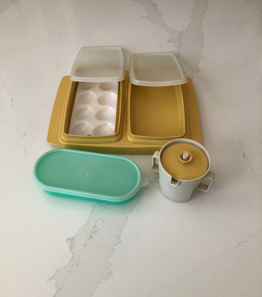 Tupperware Container -vintage and Collectible Tupperware Set of ...