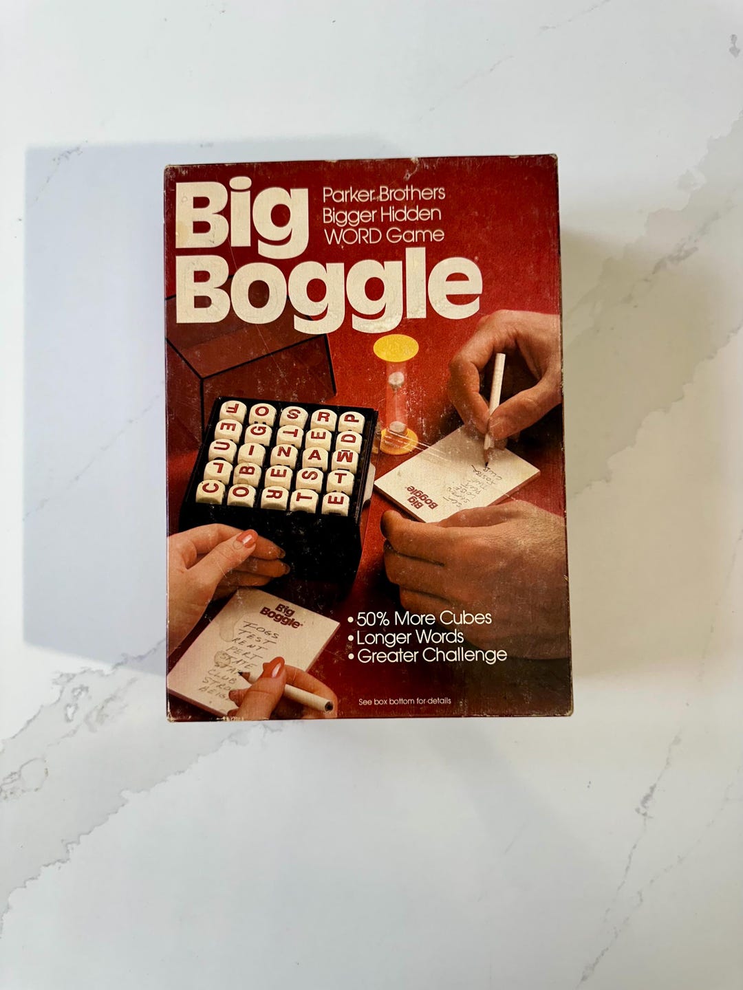 Big Boggle Letter Dice Game by Parker Brothers Ages 8 to Adult for 2-6 ...