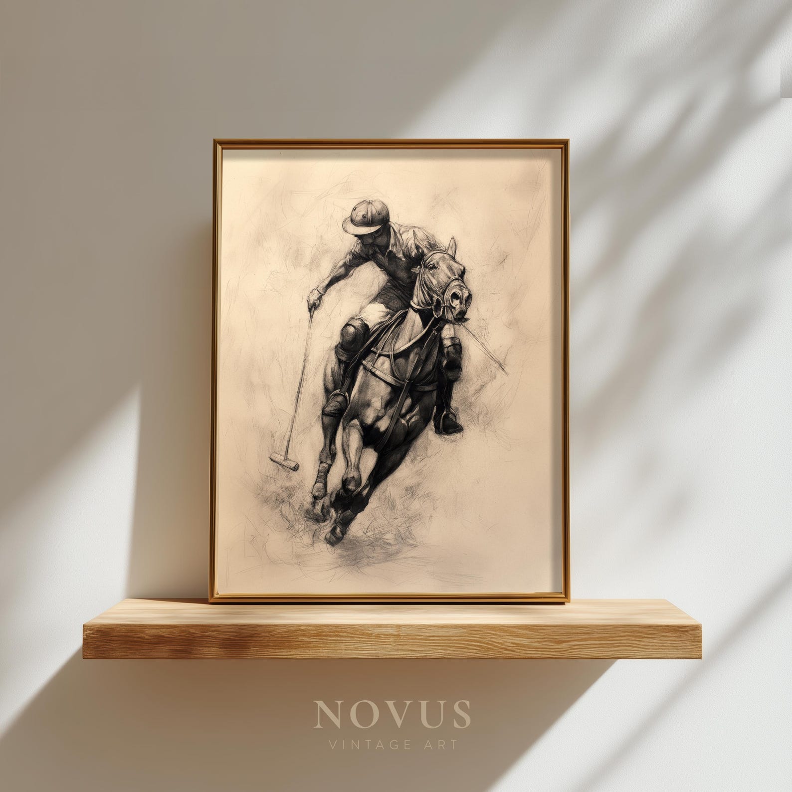 Vintage Polo Player PRINTABLE Art, Heritage Sport Wall Art, Equestrian ...