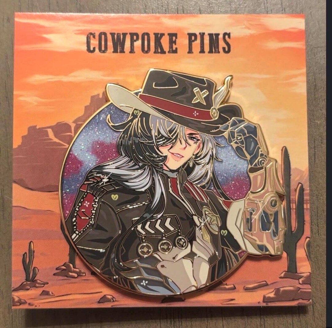 Boothill HSR Enamel Pin. Honkai Star Rail Fanmade Button Pin. Gold ...