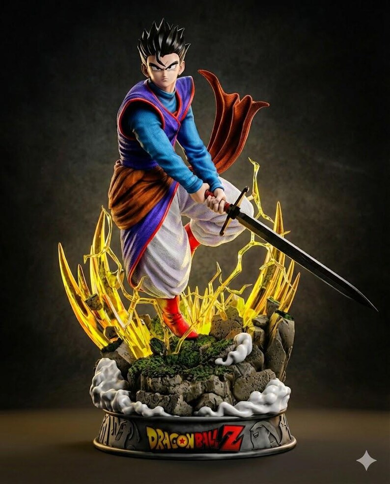 Mystic Gohan DBZ STL File | 3D Printable Model | Martial Arts | Dragon ...