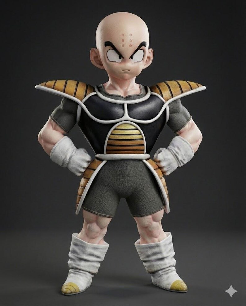 Krillin Earthling Warrior DBZ STL File | 3D Printable Model | Martial ...