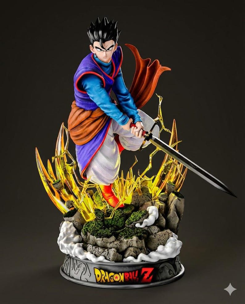 Mystic Gohan DBZ STL File | 3D Printable Model | Martial Arts | Dragon ...