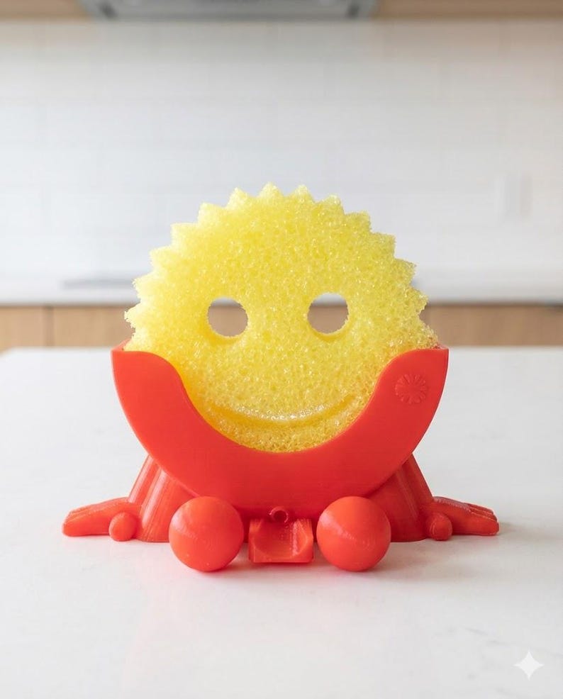 Funny Sponge Holder STL File | 3D Printed Scrub Holder | Sink Organizer ...