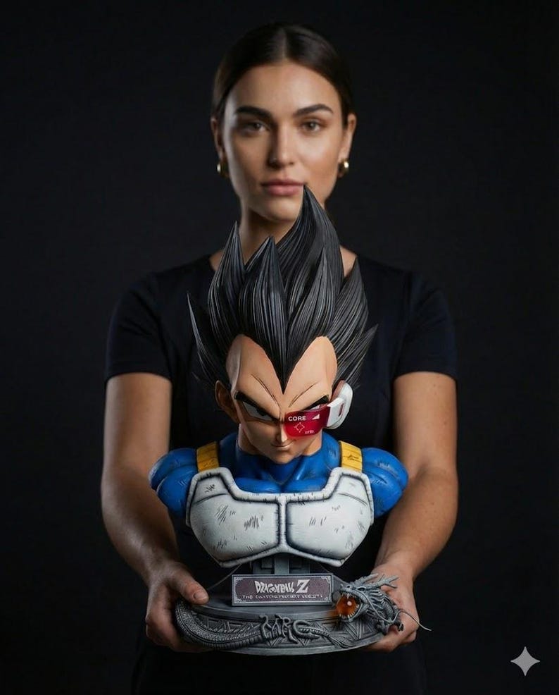 Prince Vegeta BUST STL File | King Vegeta | 3D Printable Model ...