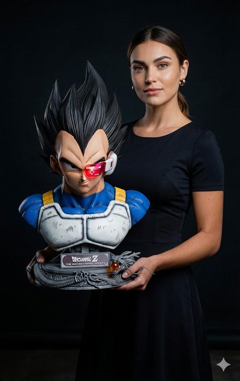 Prince Vegeta BUST STL File | King Vegeta | 3D Printable Model ...