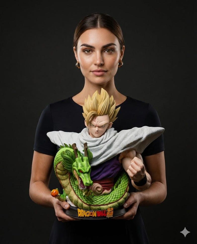 Super Saiyan Gohan BUST DBZ STL File | 3D Printable Model | Martial ...