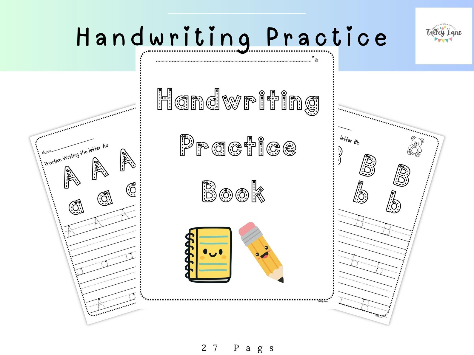 Alphabet Handwriting Practice Pages – Upper and Lower Case (printable ...