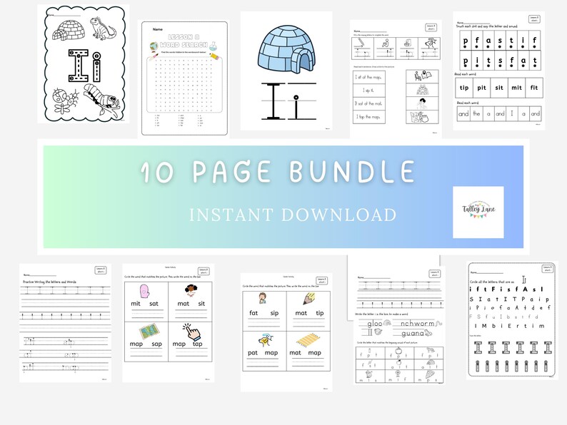 UFLI Lesson 8 Aligned Letter P 10 Page Printable Bundle Spelling and ...