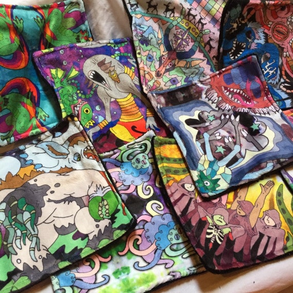 Adult Stim Pocket Square. Mini Security Blanket. Ultra Soft | Etsy