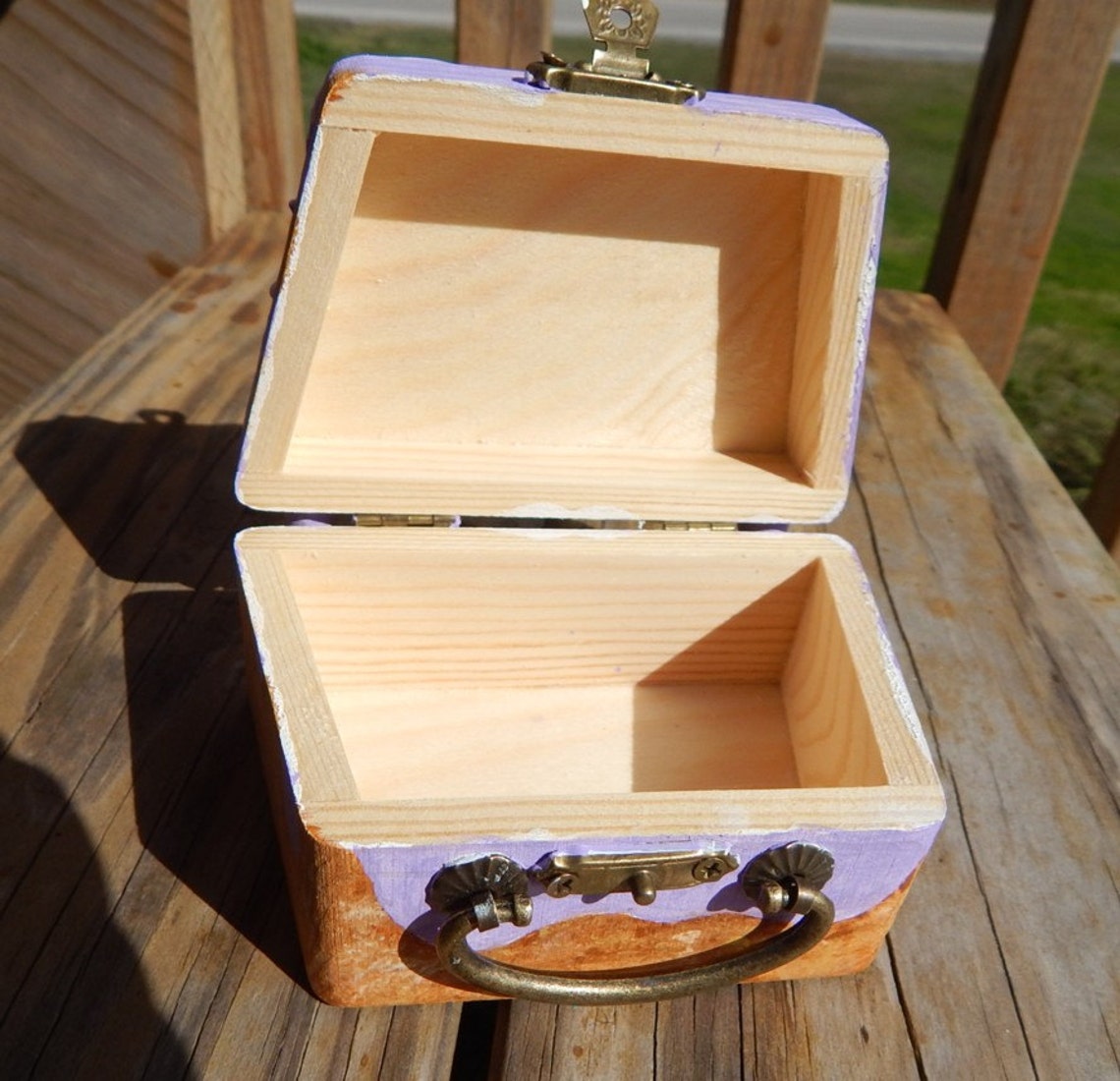 Small Suitcase Decoden Box Kawaii Cake Box Jewelry Trinket Box Purple ...