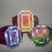 Crocheted Retro Pixel Art Cuff Bracelets. Perler Bead Jewelry. - Etsy
