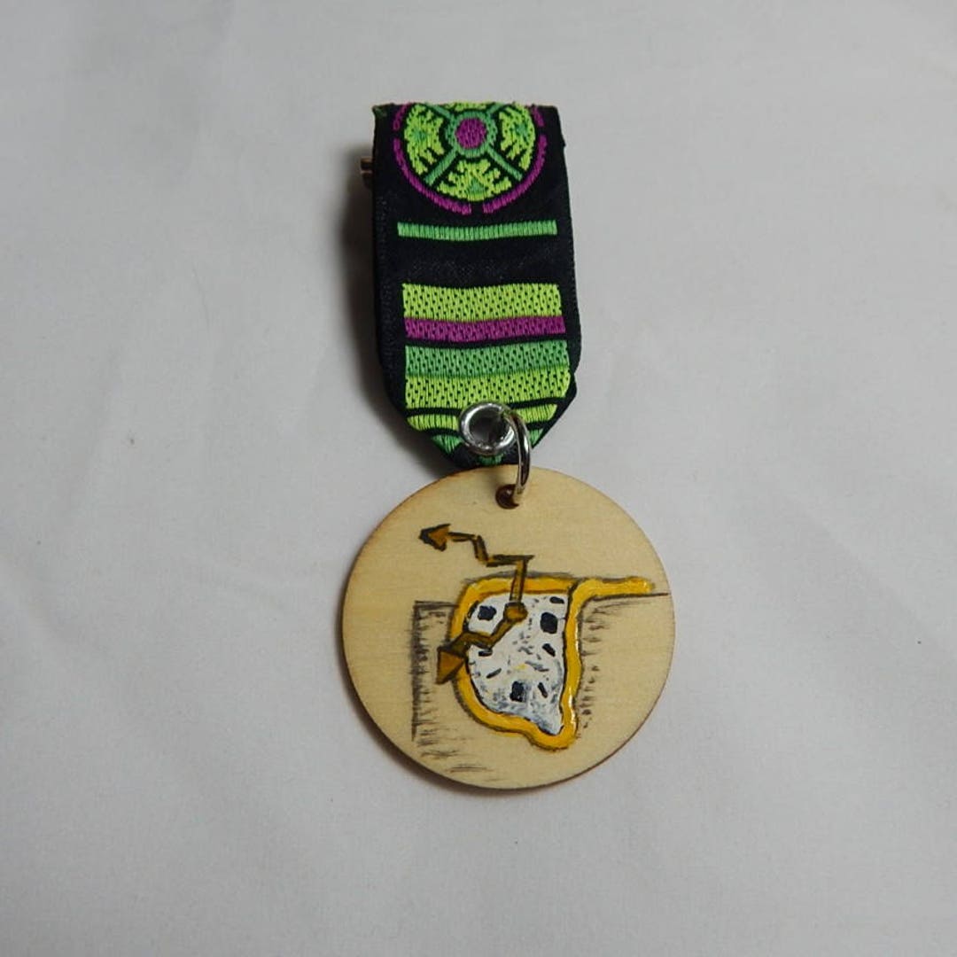 Persistence Award Military Medal Style Funny Award Pin Brooch Ooak Tiny ...