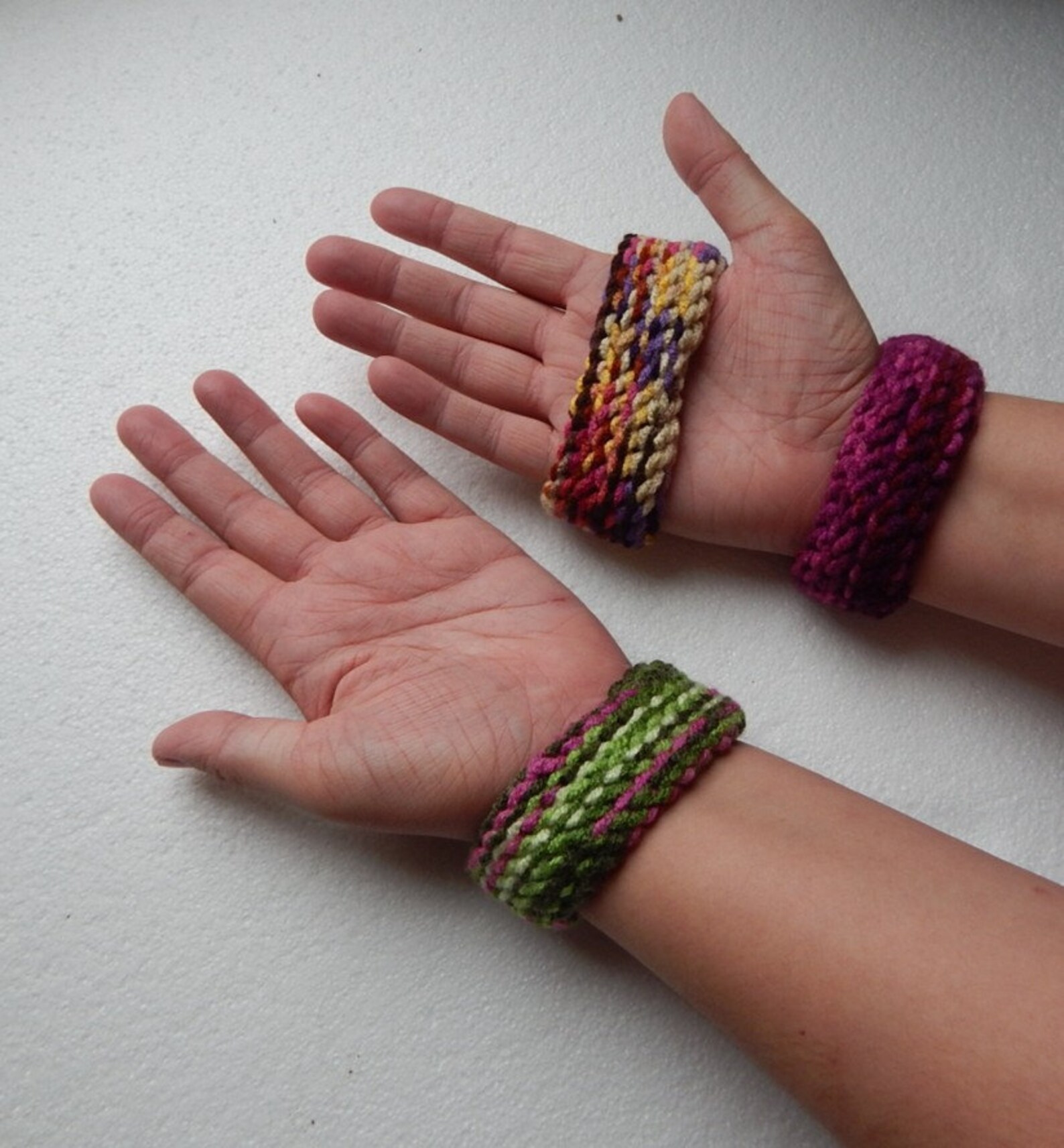 Crocheted Retro Pixel Art Cuff Bracelets. Perler Bead Jewelry. - Etsy