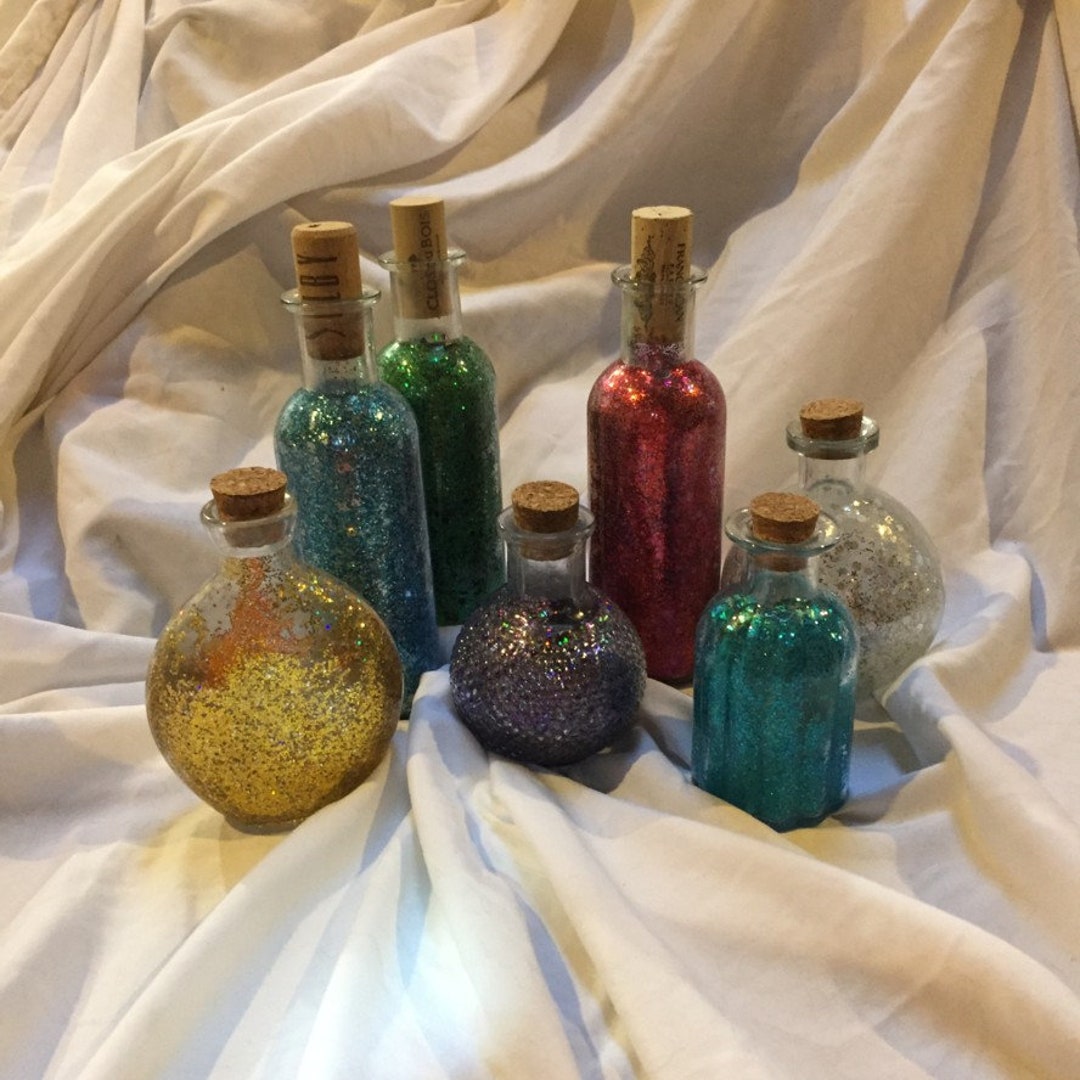 Potion Bottle for RPG LARP Halloween Decor Costumes Cosplay Prop, Glass ...