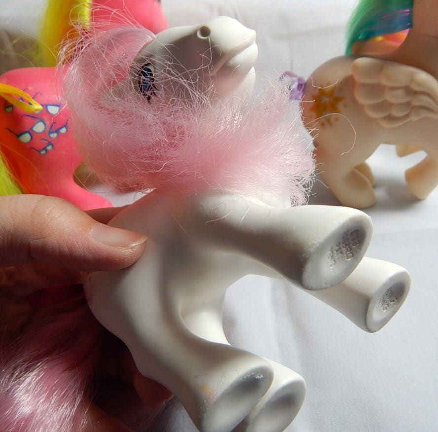 Vintage G1 MLP refurbished and deflocked ponies small flaws | Etsy
