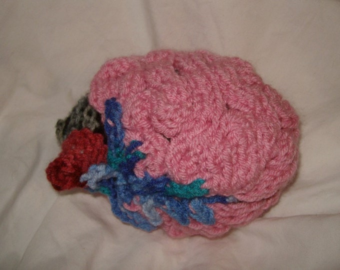 Crochet Brain Plushie Geek Toy Anatomy Interest Geekery Science Zombie ...