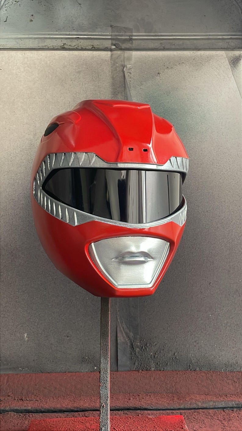 Power Rangers Red Ranger Helmet 3D Custom - Etsy
