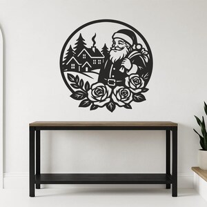 Santa Laser Cut File: Christmas Wall Decor, CNC Plasma Cut (digital ...