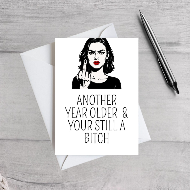 Funny Rude Birthday Card Set | Adult Humour Greeting Cards | Sarcastic ...