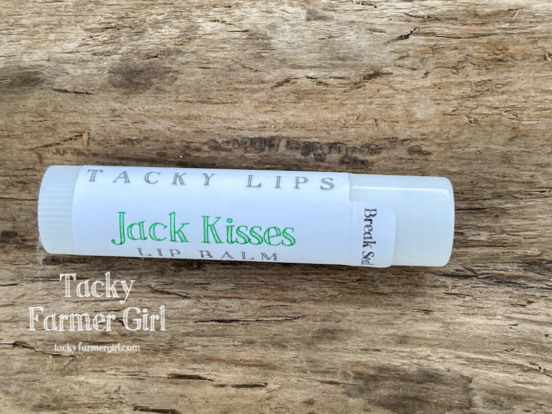 Tacky Lips -- Lip Balm -- Jack Kisses -- Green Apple Flavor - Etsy