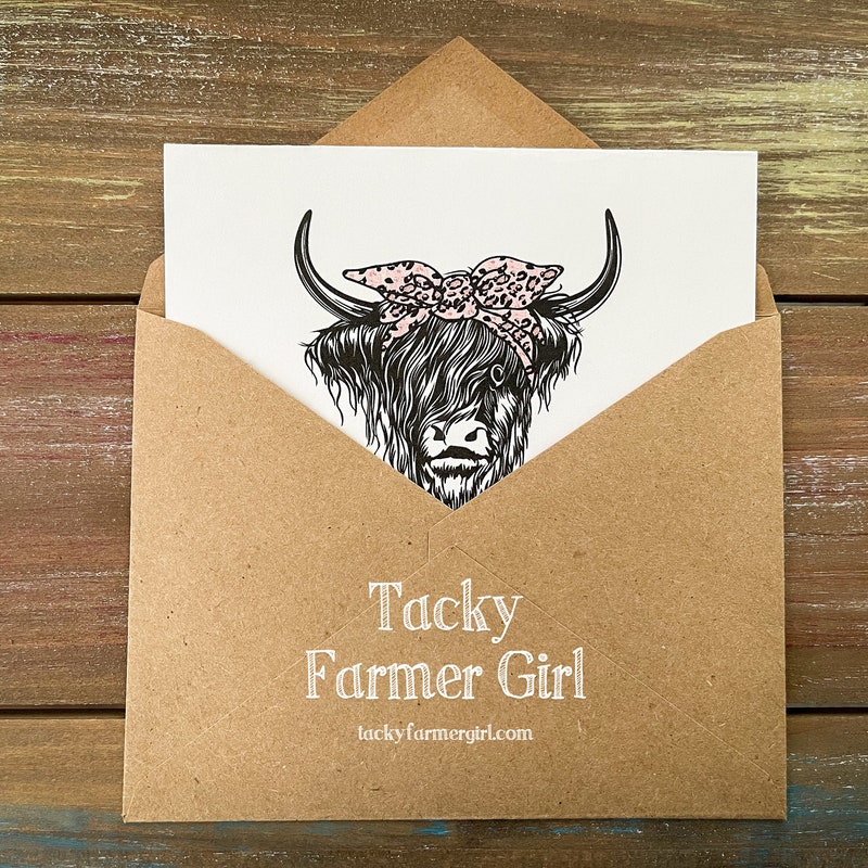 Cow Greeting Card - Etsy