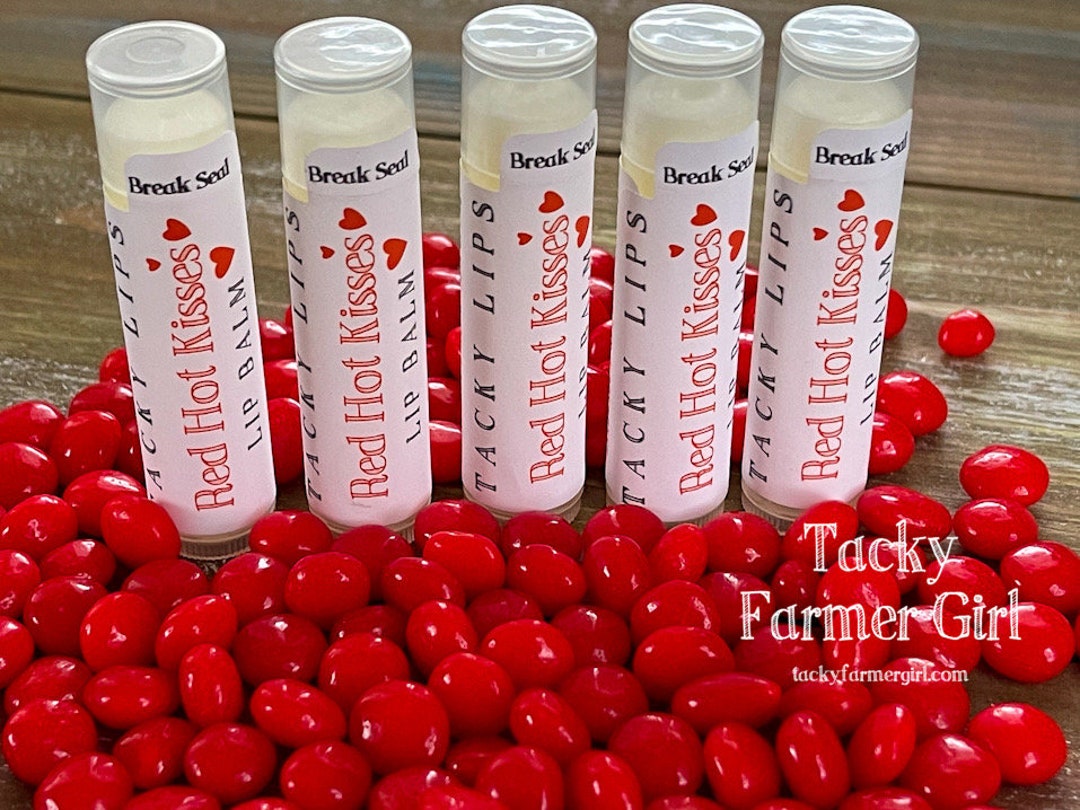 Tacky Lips -- Lip Balm -- Red Hot Kisses Flavor - Etsy