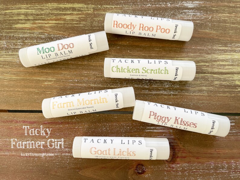 Farm Animal Lip Balm 4-pack – Natural Flavors, Barnyard Gift Set - Etsy