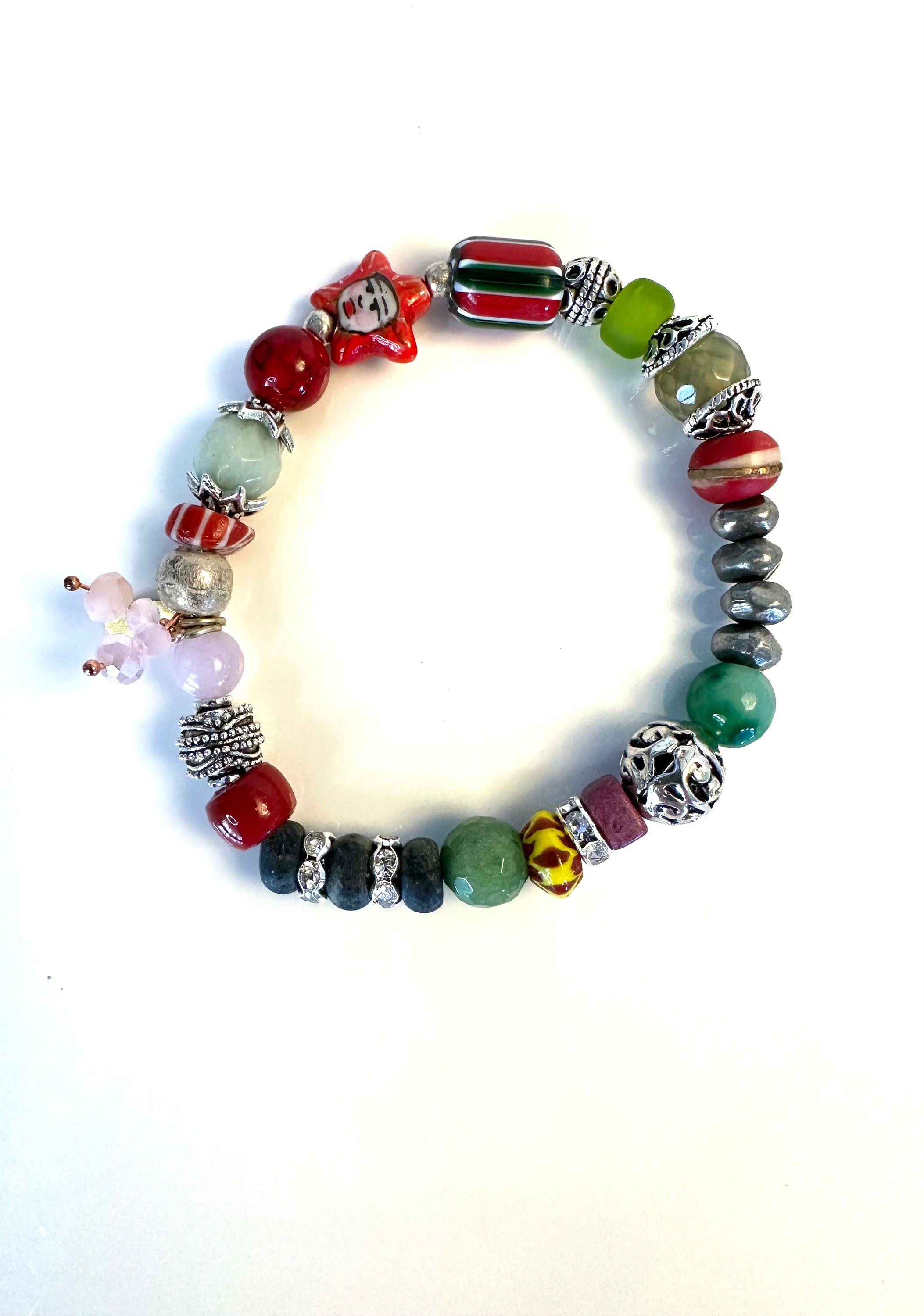 Beautiful Handmade Bracelet With New and Vintage Beads ,great Gift ...