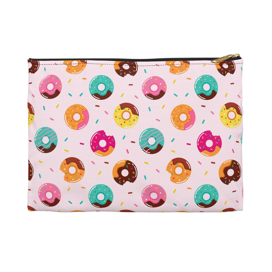 Colorful Donut Accessory Pouch | Cute Makeup Bag, Fun Organizer for ...