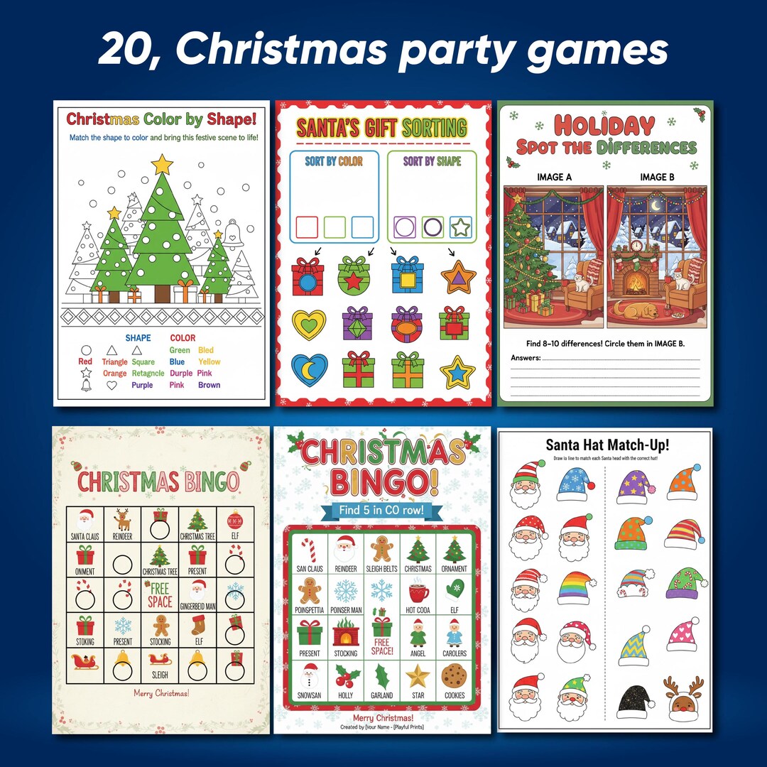 Christmas Movie Guessing Game Printable | Fun Holiday Party Game | Xmas ...