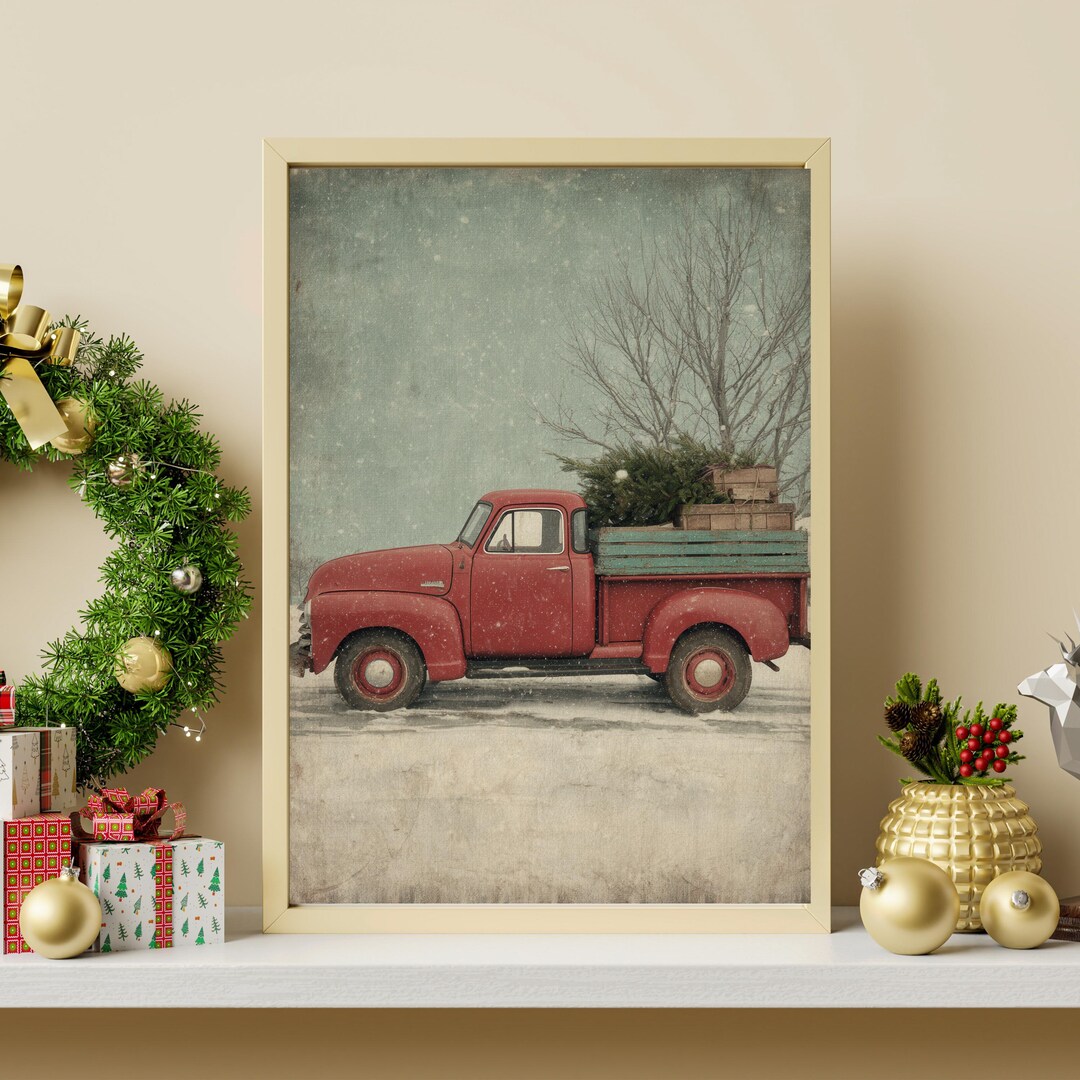 Vintage Christmas Digital Print Downloads | Set of 3 | 18x24in JPG ...