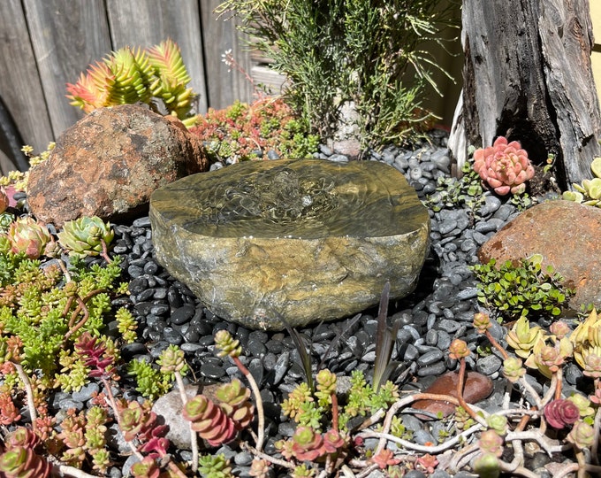 Polished Rock Water Fountain Bird Bath Fountain Rock - Etsy