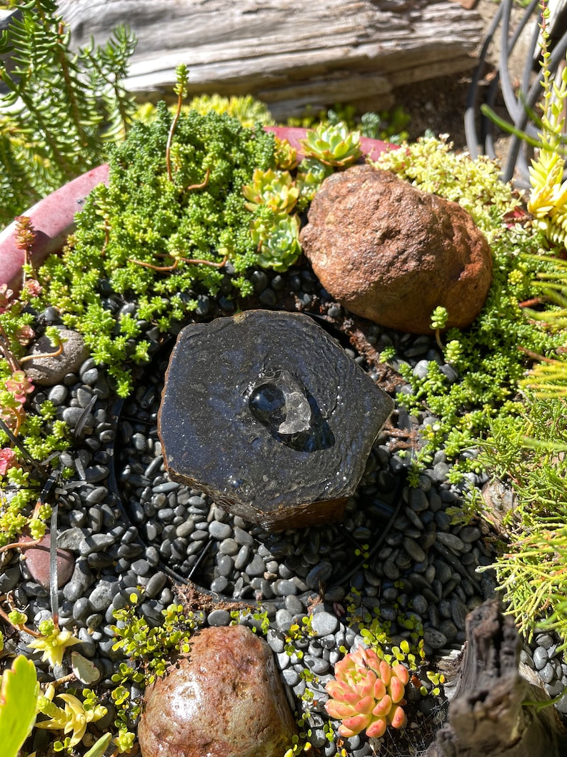 Polished Rock Water Fountain Bird Bath Fountain Rock - Etsy