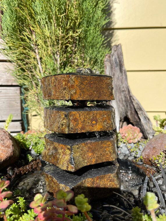 Polished Rock Water Fountain Bird Bath Fountain Rock - Etsy