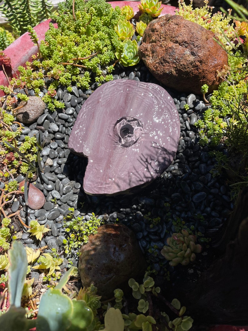 Rock Water Fountain Bird Bath Fountain Rock Garden - Etsy