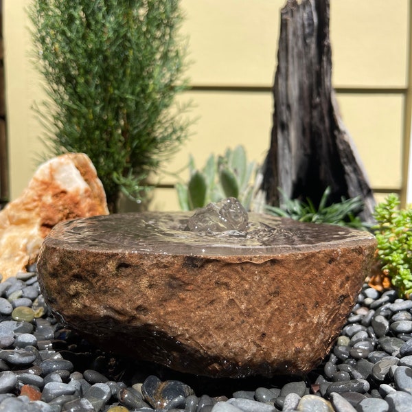 Solar Water Fountain Outdoor Garden - Etsy