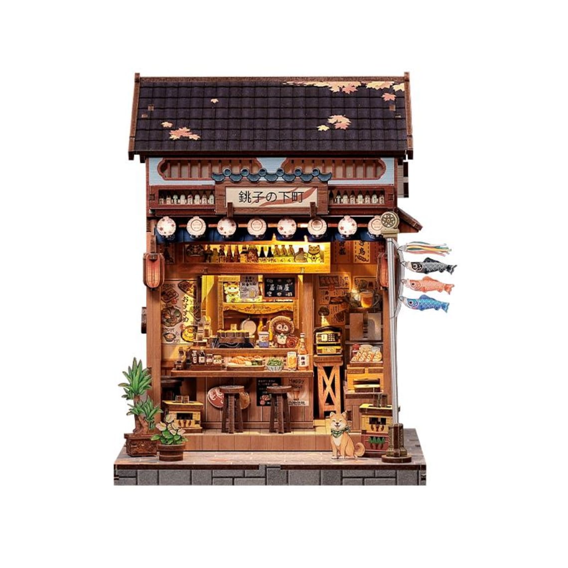Japanese Bar Izakaya DIY Dollhouse Kit – Handmade Miniature House Book ...