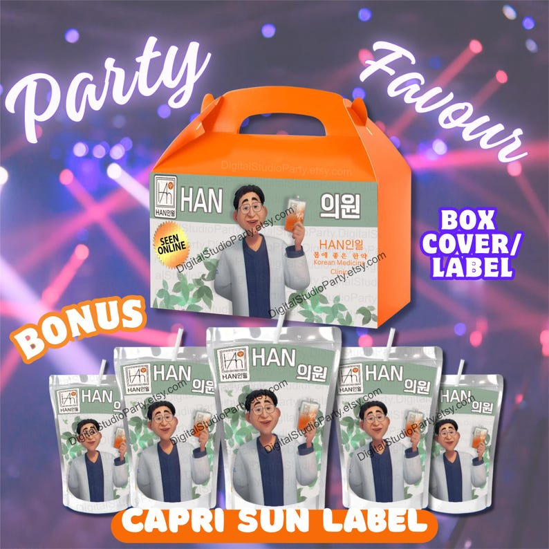 Kpop Demon Hunters, Dr. Han's Tonic Drink Wrapper, Dr Han Gable Box ...