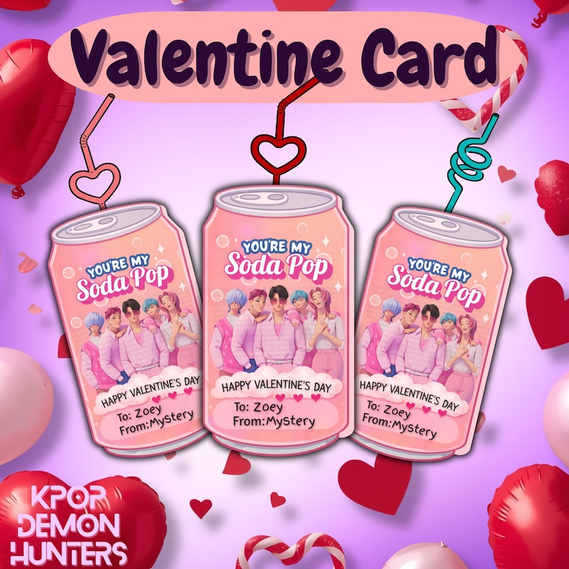 Valentine Cards Soda Pop - Etsy
