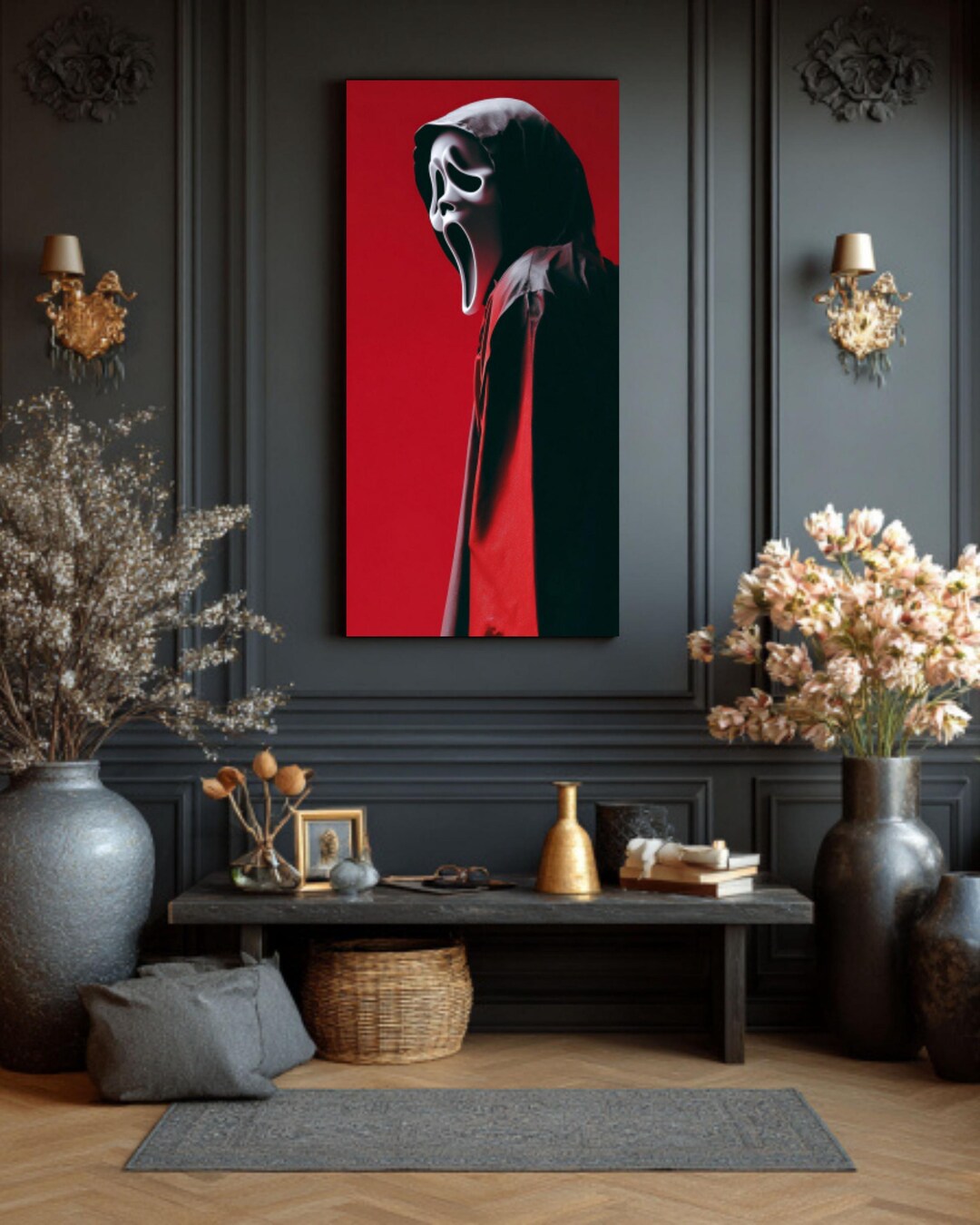 Horror Movie Character Canvas Print – Scary Horror Wall Art, Iconic ...