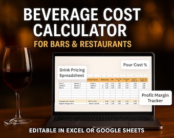 Beverage Cost Calculator for Bars & Restaurants | Drink Pricing ...