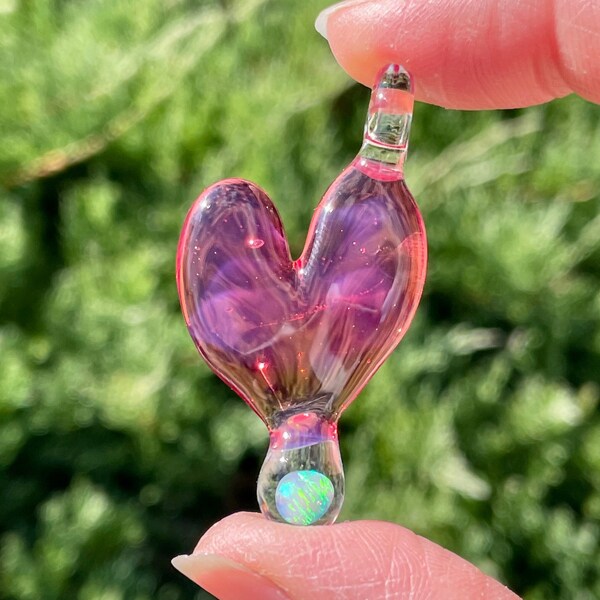 Opal Heart - Etsy