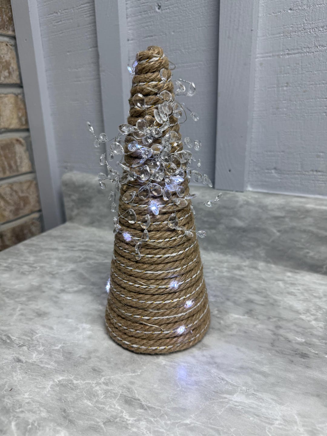 Clara- Jute Tree With Lights - Etsy
