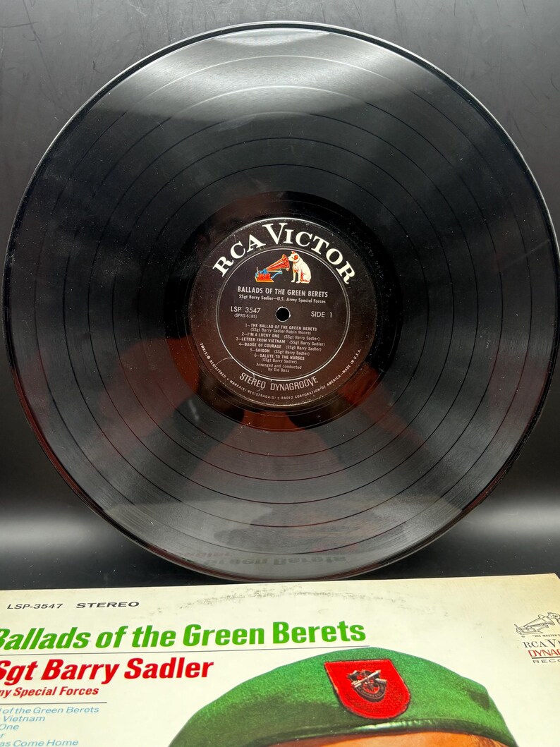 1966 Ballads of the Green Berets Vinyl LP: Ssgt Barry Sadler, Military ...