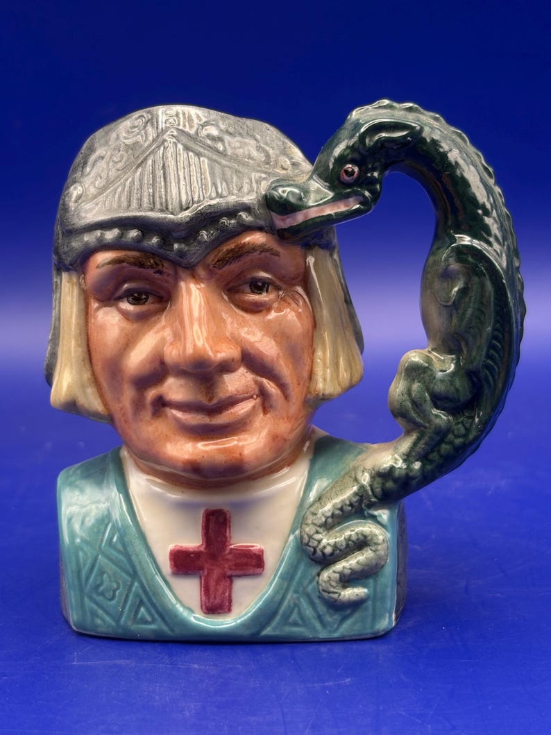 Vintage Royal Doulton St. George Toby Jug Mug – English Stoneware ...