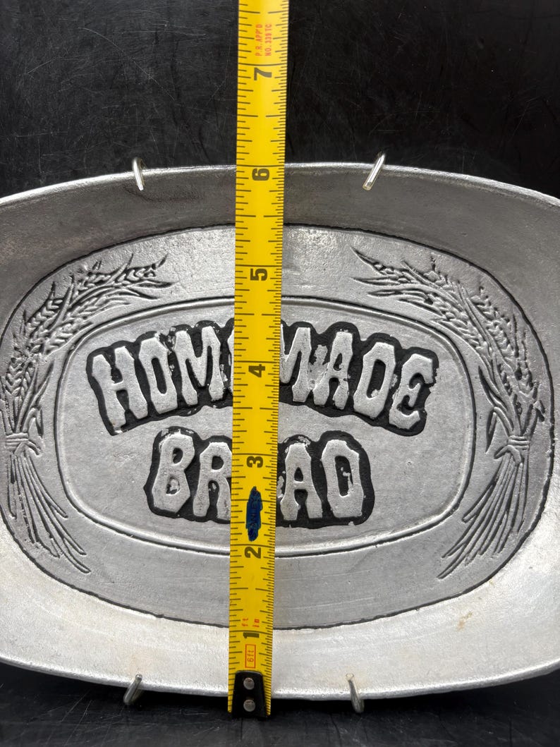 Vintage Aluminum “homemade Bread” Wall Hanging Tray | Rustic Farmhouse ...