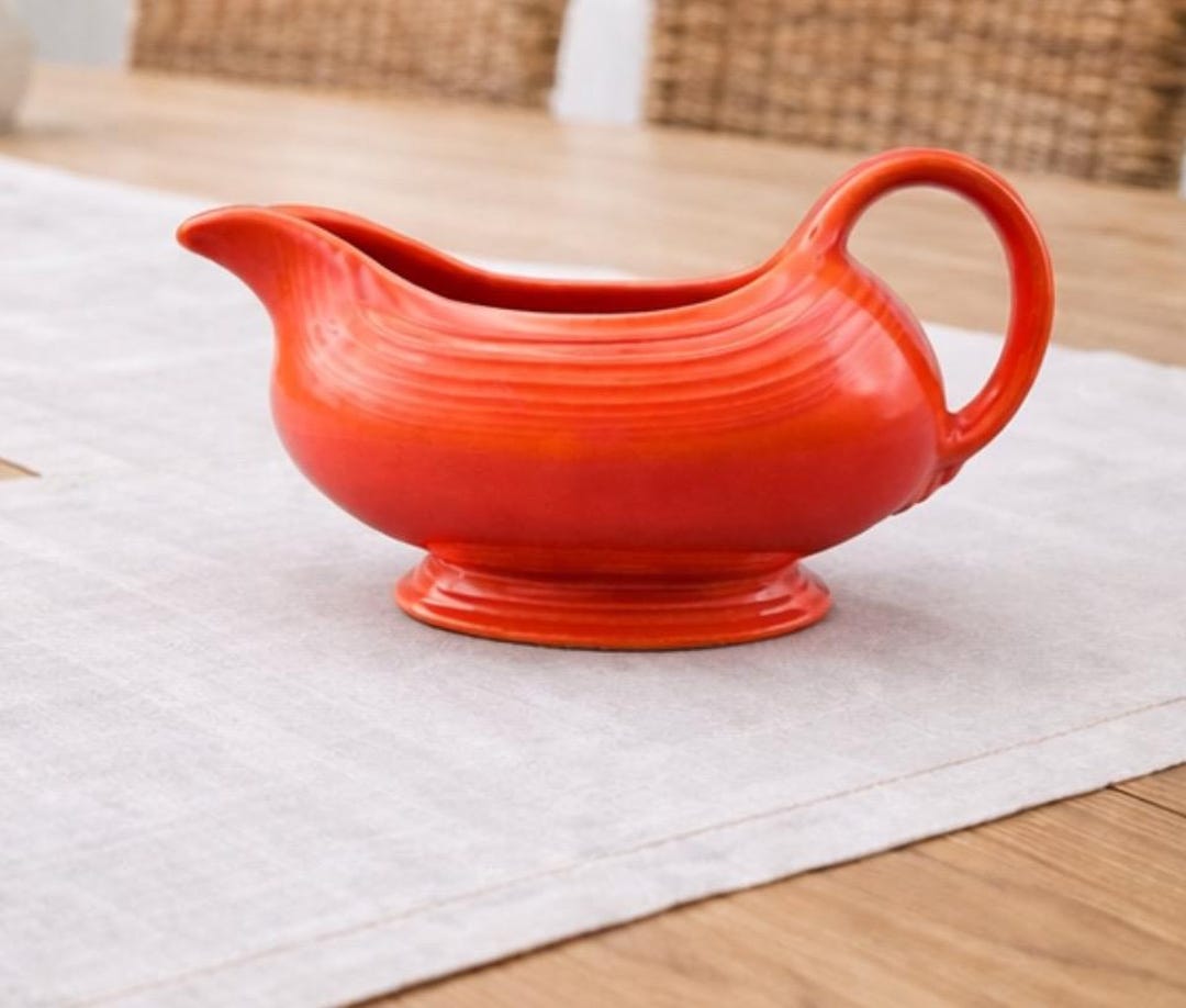 Vintage Fiesta Ware Red Gravy Boat – Homer Laughlin USA - Etsy