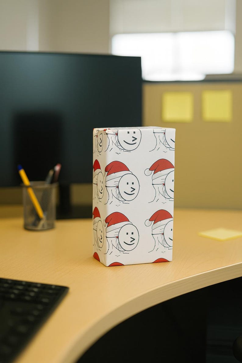 Crying Wojak Christmas Wrapping Paper: Funny Meme Gag Gift - Etsy