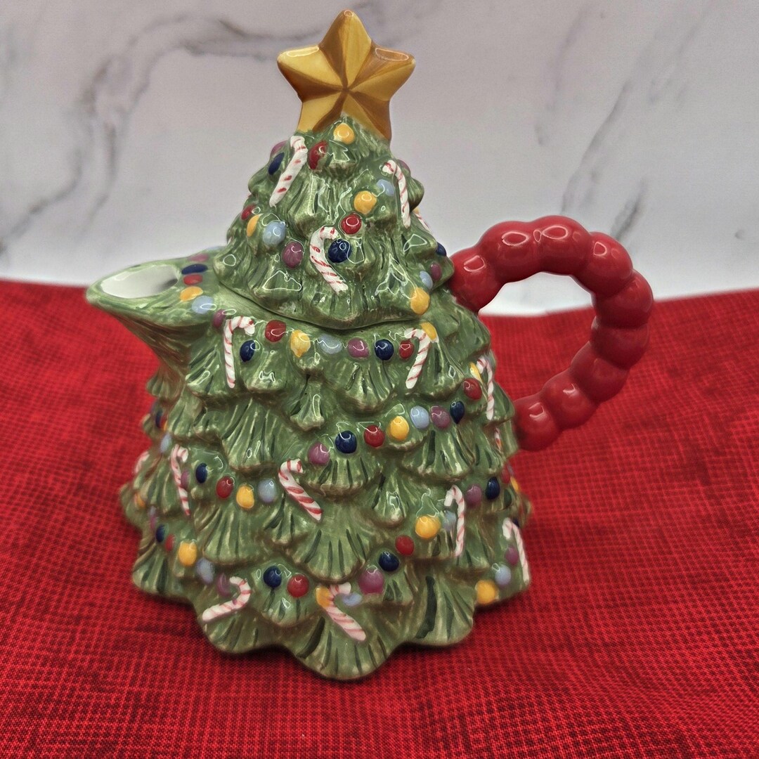 Christopher Radko Christmas Tree Teapot - Etsy